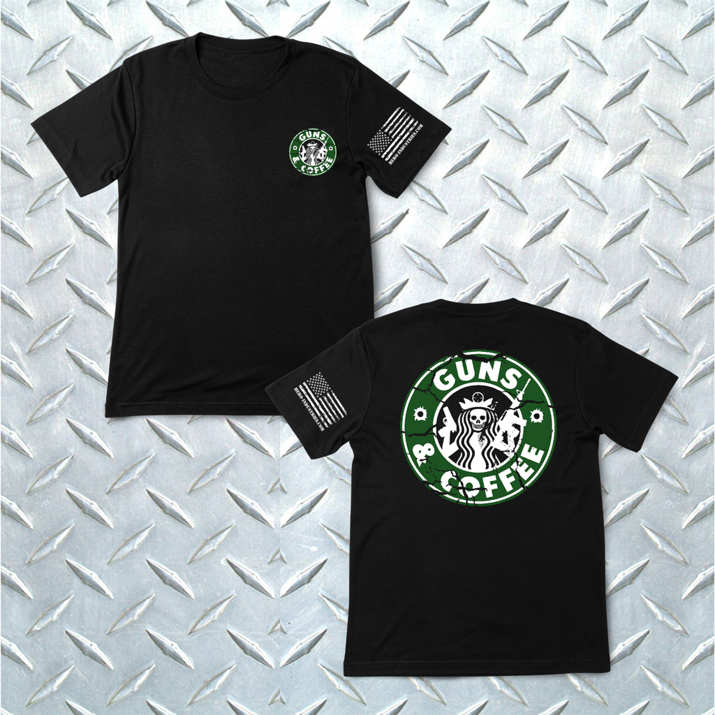 Guns & Coffee T-shirt - Hero Industries