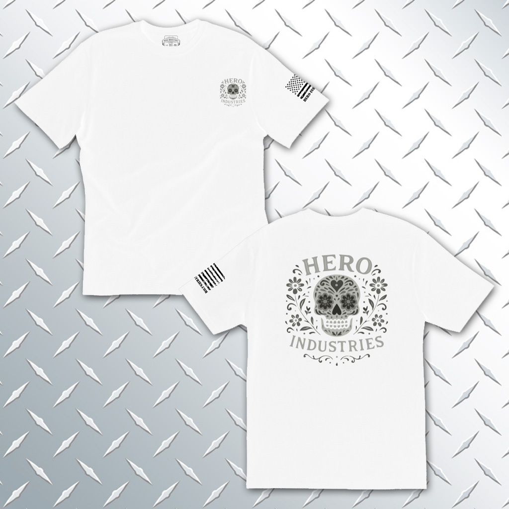 Hero Industries Sugar Skull (Black & White) T-Shirt - Hero Industries